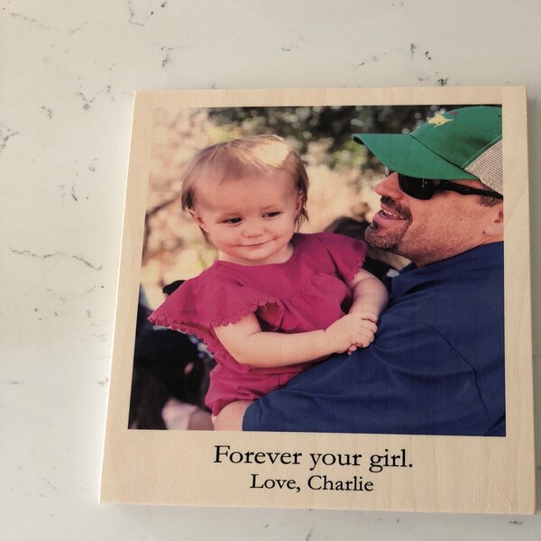 Personalized Picture Frame, Photo on Wood, Picture Frames Quotes ...