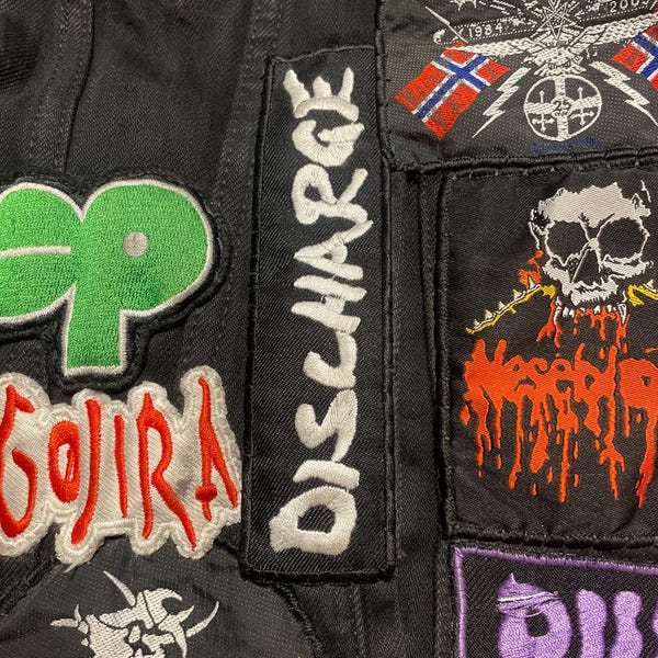 DISCHARGE Back Patch two Option - Etsy