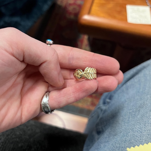 Hemlock Tree Branch Ring, Sterling Silver Ring, Branch Ring, Pine ...