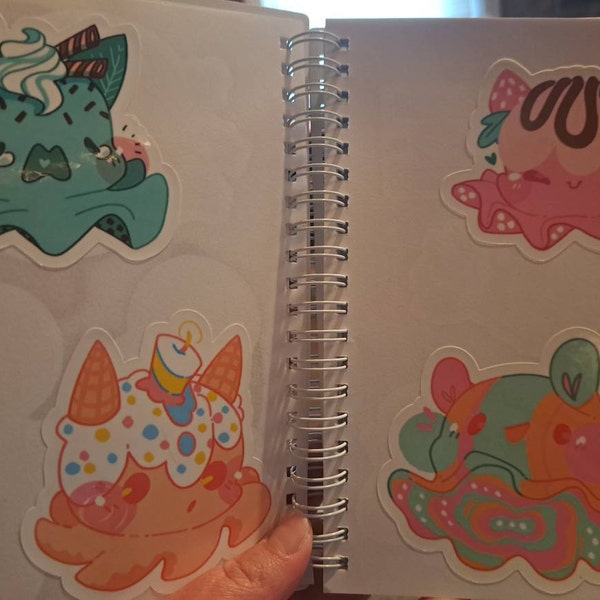 Octo Ice Cream Waterproof Stickers! - Etsy