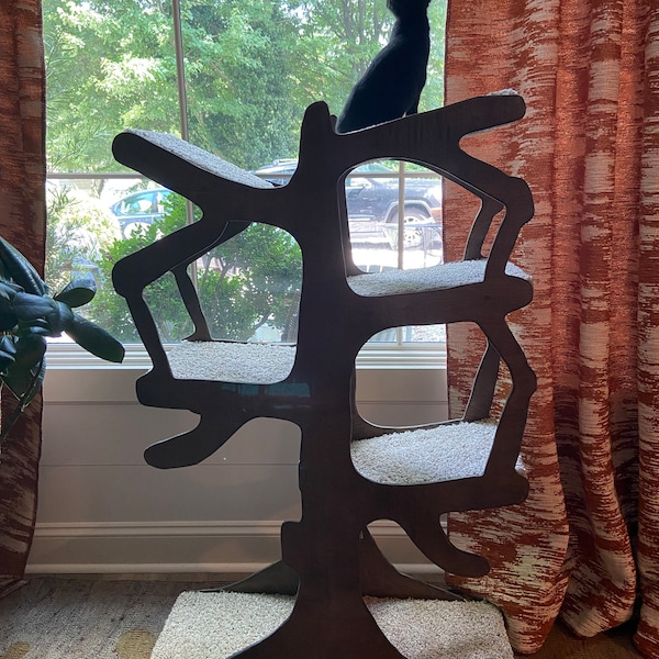 5' Handmade Cat Tree Shaped Like a Tree! - Etsy