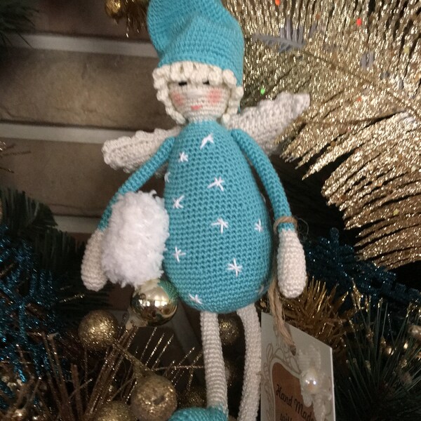 Christmas Fabric Doll ,primitive Raggedy Doll Sandy, Fabric Soft Doll ...
