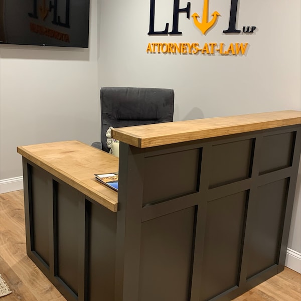 My Cell is 7636398082 Reception Desk Office Desk Hostess Podium - Etsy