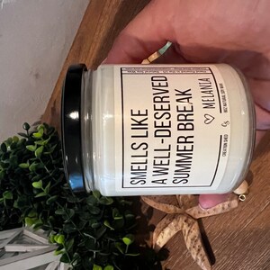 Personalized Funny Teacher Gift, Smells Like a Well Deserved Summer ...