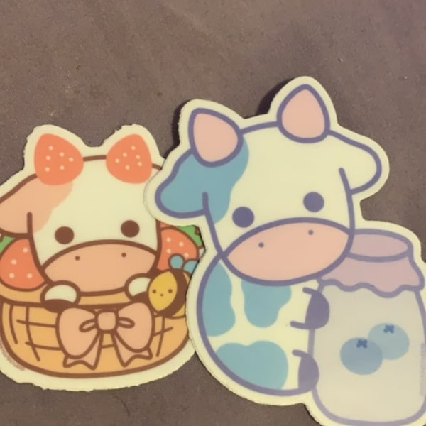 Highland Cow Sticker: Kawaii Stickers Planner Stickers journal Meme ...