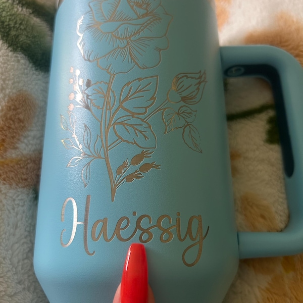 Custom Football Tumbler Engraved Name Cup Personalized Sports Gift Team ...