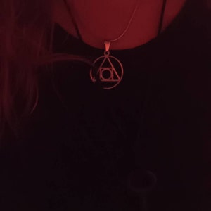 Atomic Whirl Necklace, Bohr Atom Nuclear Atheist Symbol Charm Pendant ...