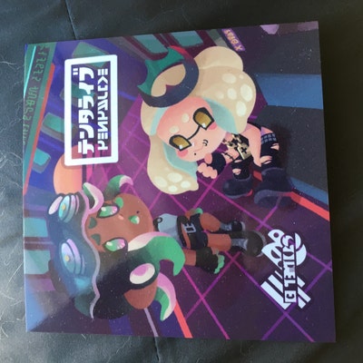 Splatoon TENTALIVE CD Squid Sisters off the Hook Album Square Postcard ...