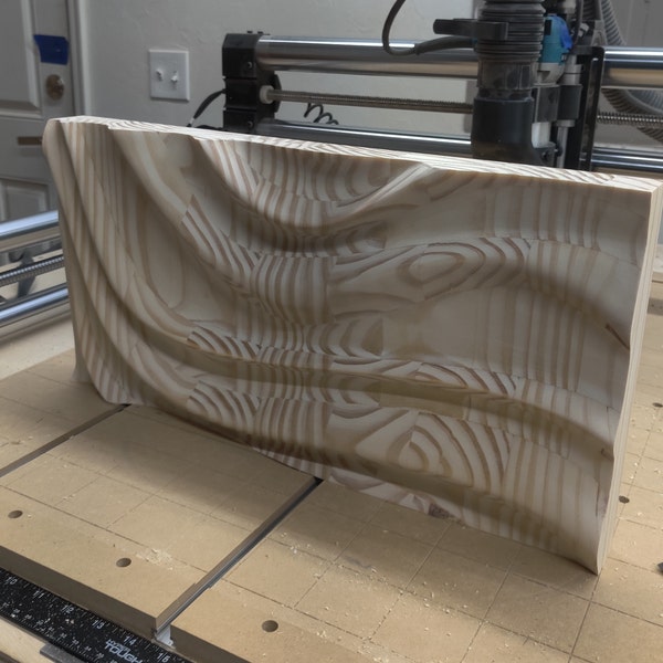 CNC STL File for Water Ripple 3d Wall Panel Wood Carving 3d Relief Cnc ...