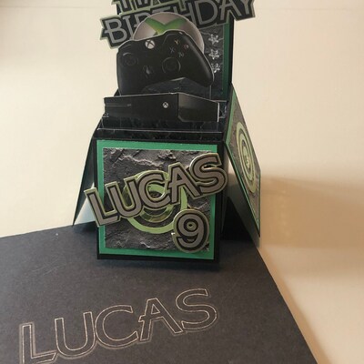 UNIQUE Handmade XBOX Themed Birthday Box Card.xbox1 Xboxlive - Etsy