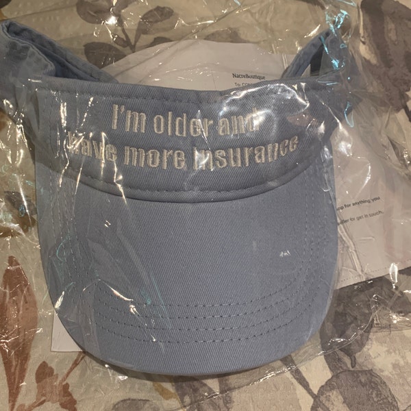 Custom Visor Hat, Custom Text, Custom Embroidery Hat, Personalized Mens ...