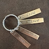 Personalized Hand Stamped Copper Key Chain - Etsy