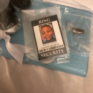 ID Badge Ring Security Badge Ring Bearer ID Badge With | Etsy