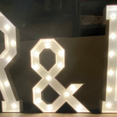 3ft & Symbol Ampersand Marquee Letter Blueprints Build Plans Giant ...