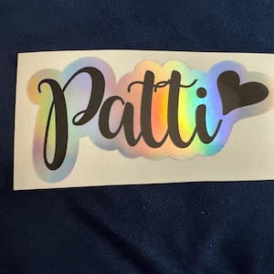 Name Decal for Tumbler, Vinyl Name Decal, Custom Name Decal, Name ...