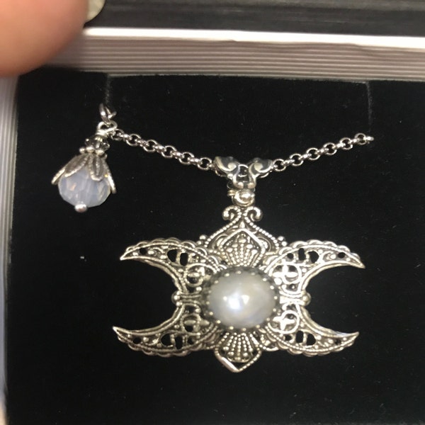 Silver Quatrefoil Necklace, Sterling Silver Gothic Window Charm, Unique ...