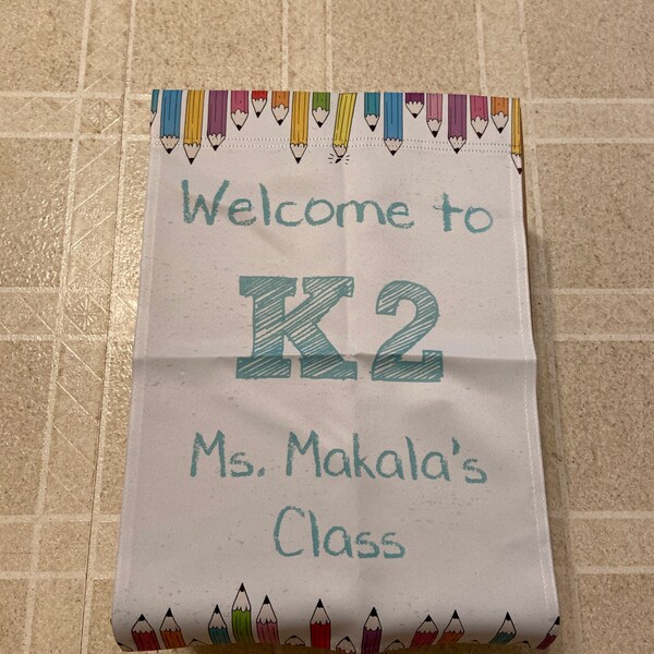 Personalized Classroom Flag, Teacher Flag, Custom Teacher Flag ...