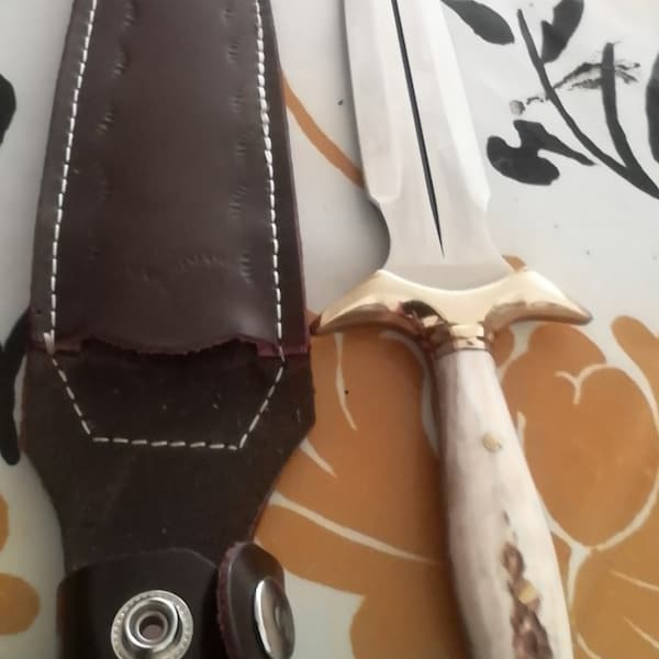 Double-edged Tactical Dagger Versalite Handle Hunting Knife Engraving ...