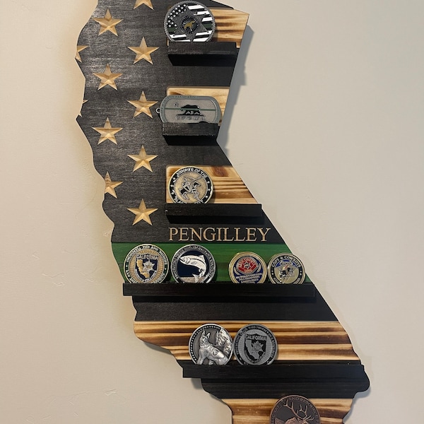 Firefighter Challenge Coin Display, Fire Hydrant, Gift for Firefighters ...