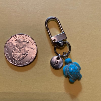 Turtle Keychain, Turtle Keyring, Personalised Gift, Travel Turtle ...
