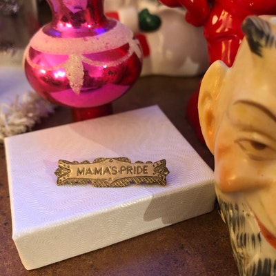 Vintage Locket Lapel Pin 1-3/4 Long Gold Tone Mini Locket - Etsy