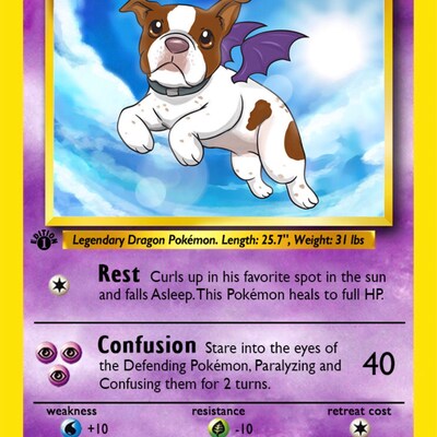 Custom Pokémon Card From PHOTO - Etsy