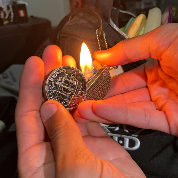 Coin Lighter Vintage Style - Etsy