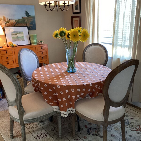 Cotton Tablecloth,embroidered Tablecloth,custom Tablecloth,rectangle ...