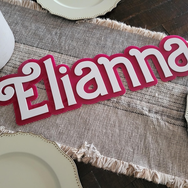 Personalised Wooden & Acrylic Door Sign, Room Name/ Number Plaque ...