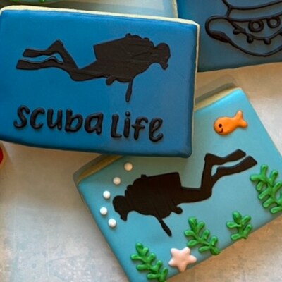 Scuba Diver 100 Stencil - Etsy