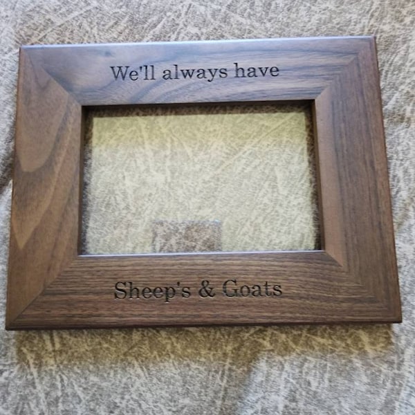 Engraved Wood Frame - Custom Personalized Walnut Photo Frame, 5th ...
