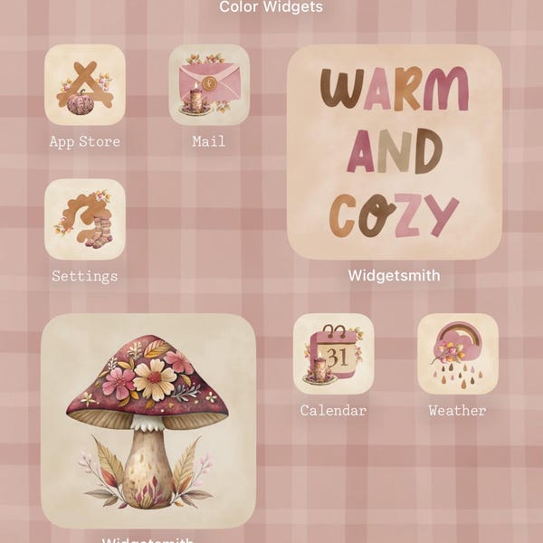 App Icons Fall Farmhouse Cottagecore Icons for Ios 14 iPhone Fall ...