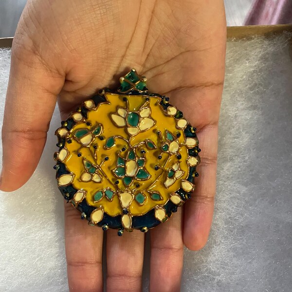 Exotic Indian Art With Mughal and Rajasthani Motifs-lacquer Finish ...