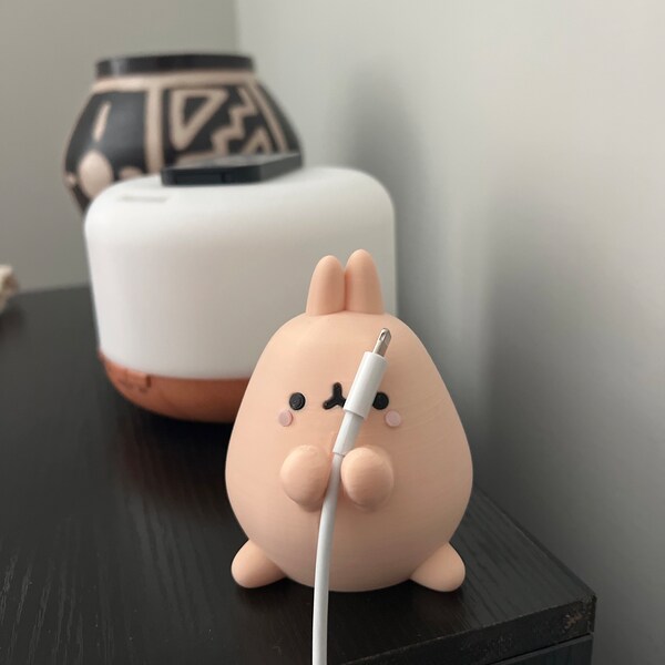 Bunny Cable Holder | 3D Printed | Cute Cable Holder - Fun Cute ...