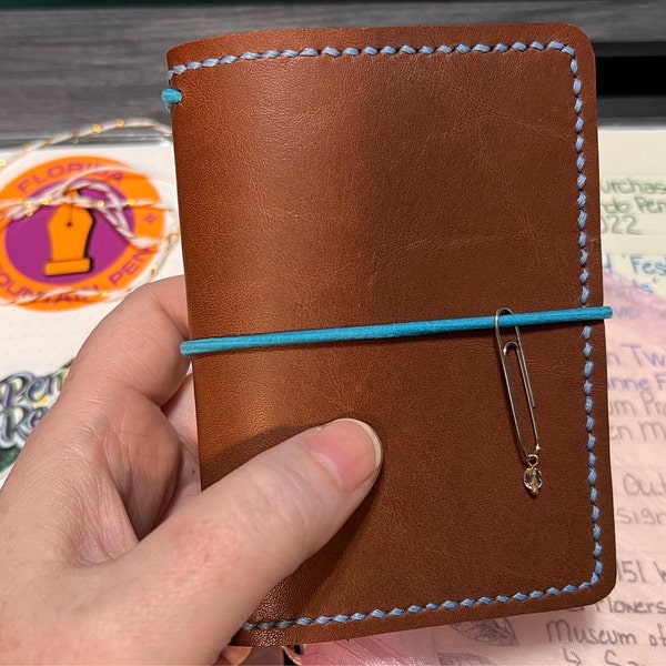 B6 Multi-colour Toffee With Buttermint Leather Cover With Inside ...