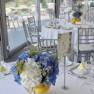 Italian Lemon Table Number Template, Italy Wedding Table Number ...