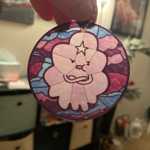 LSP Lumpy Space Princess Suncatcher Stained Glass Look Acrylic 3” Car ...
