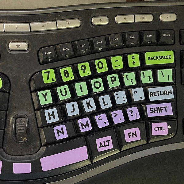 Mechanical Keyboard Vinyl Decal Kit Cherry MX Keycaps PC Vinyl Decals ...