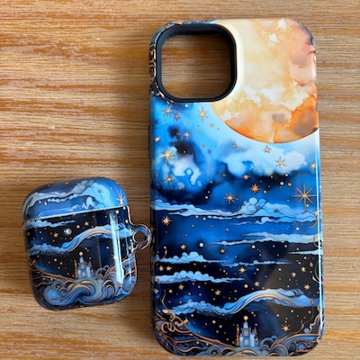 Watercolor Night Sky & River AirPod Pro Case AirPod Case 1 2 AirPod ...