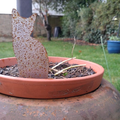 Metal Wren Rusty Garden Bird Art Decor Fence Topper Pergola Allotment ...