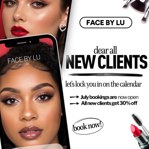 Makeup Flyer | Editable Canva Template | MUA Promo| Beauty Flyer ...