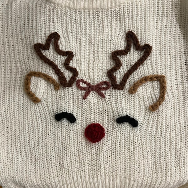 Christmas Reindeer Hand-embroidery DIY Kit (beginner-friendly) - Etsy
