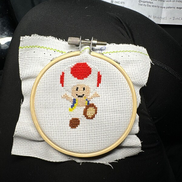 Toad Cross Stitch Pattern (4inch) PDF for Instant Download - Etsy