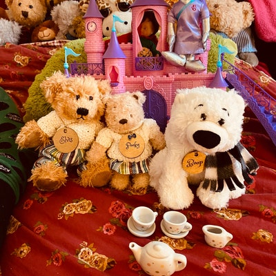 Aaron the Bear Upcycled Soft Toy by Second Hugs/cuddly Toy/ Teddy Bear ...