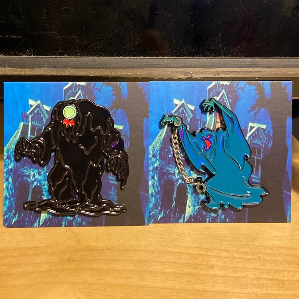 Villains Enamel Pins - Creeper Phantom Shadow Red Beard Tar Monster ...