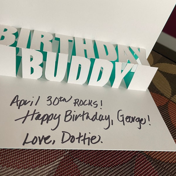 Congrats Pop up Name Card - Etsy