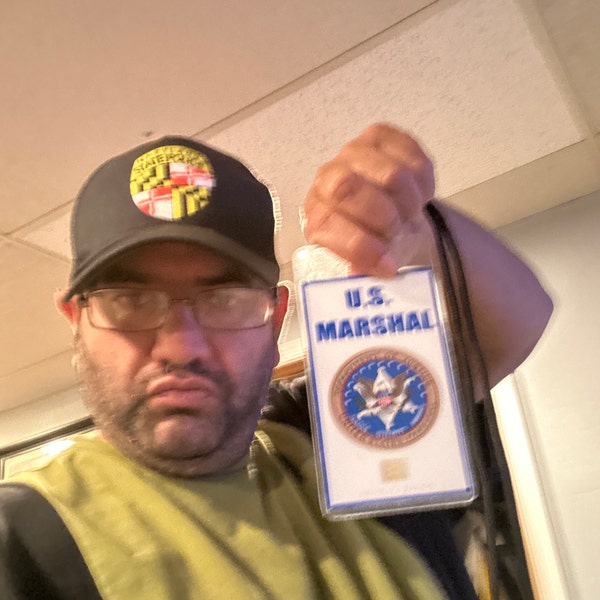 US Marshall Novelty ID Security Badge Halloween Costume Movie Prop ...