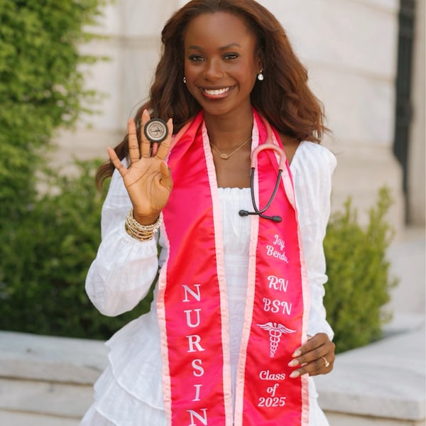 Custom Graduation Sash Personalized Graduation Stoles Customized ...