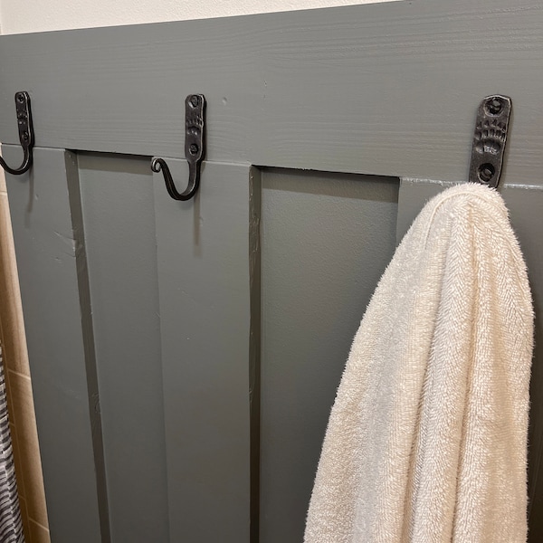 Hand Forged Leaf Hook Pulls - Etsy