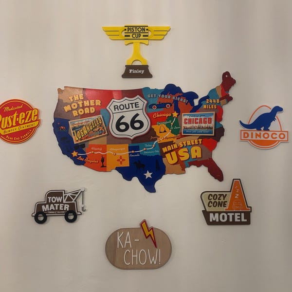 Wooden 'ka-chow' Sign | Cars Fans | Toddler Room Sign | Boys Room ...